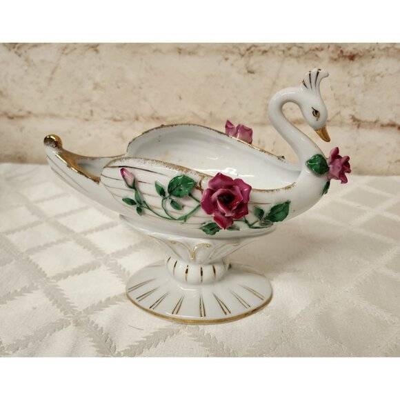 Lefton | Accents | Vintage Antique Lefton Hand Painted Porcelain Swan ...